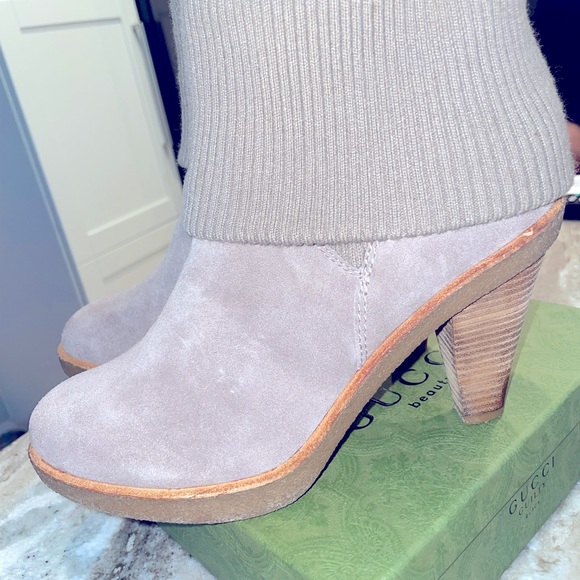 Shoes | Corsi Como Granite Suede 3 Inch Plate Gum Wedge Chunky Knit ...